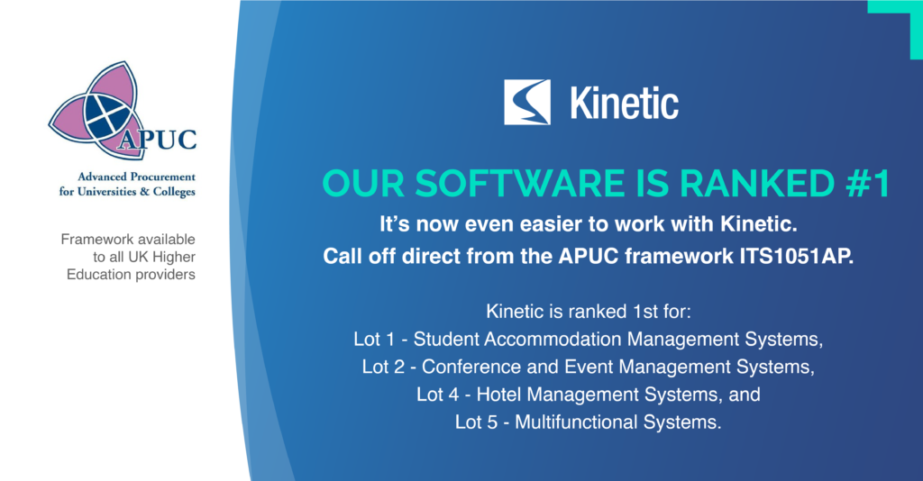 Kinetic software ranked 1st on the new APUC Purchasing Framework. - Kinetic